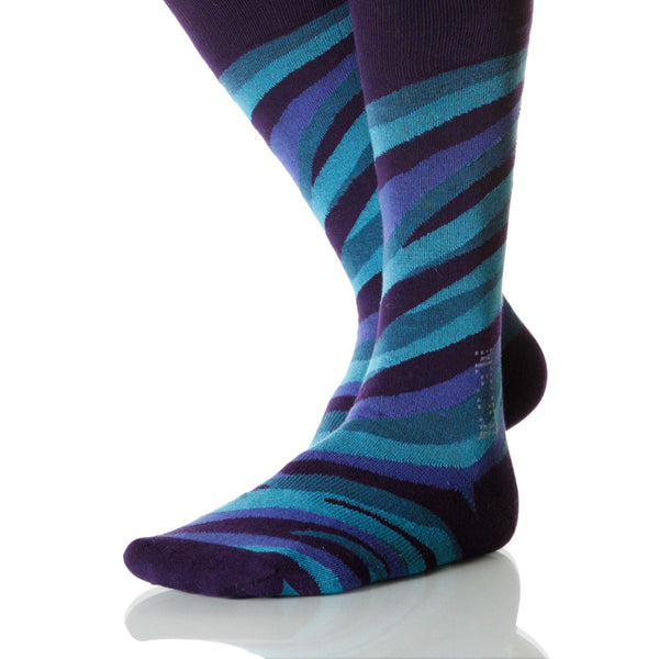Ocean Dune Socks; Men's or Women's Supima Cotton - Blue - XOAB